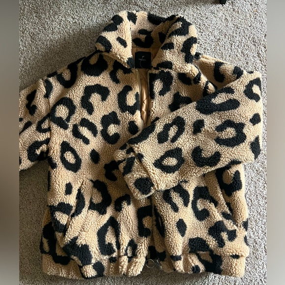 Forever 21 | Jackets & Coats | Brand New Printed Sherpa Jacket | Poshmark
